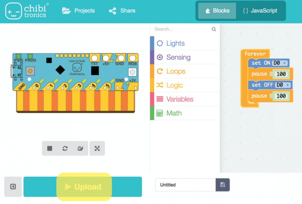 Programming the Chibi Chip - chibitronics