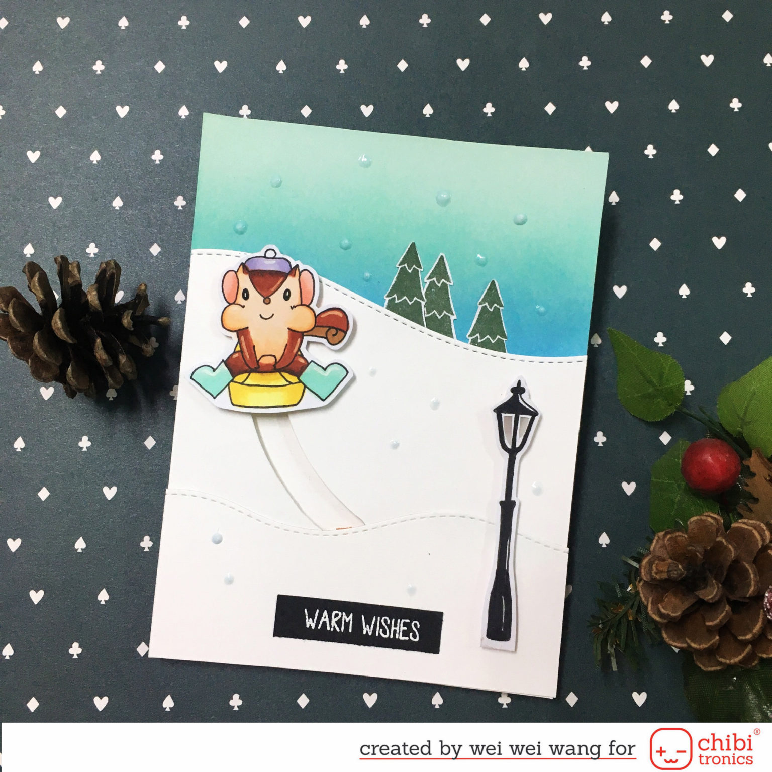 Slider light up card | Chibitronics