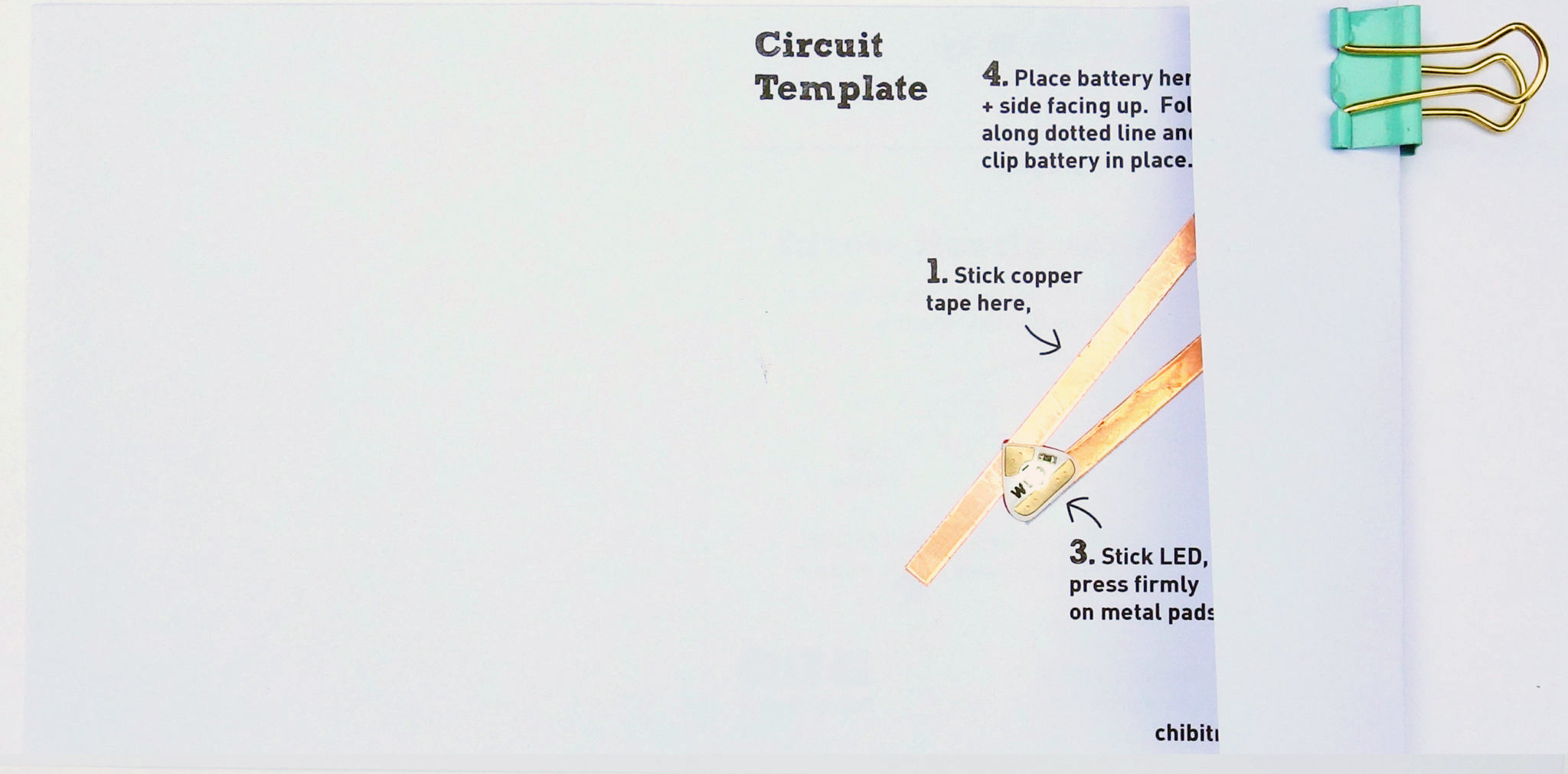 Your First Paper Circuit - Chibitronics
