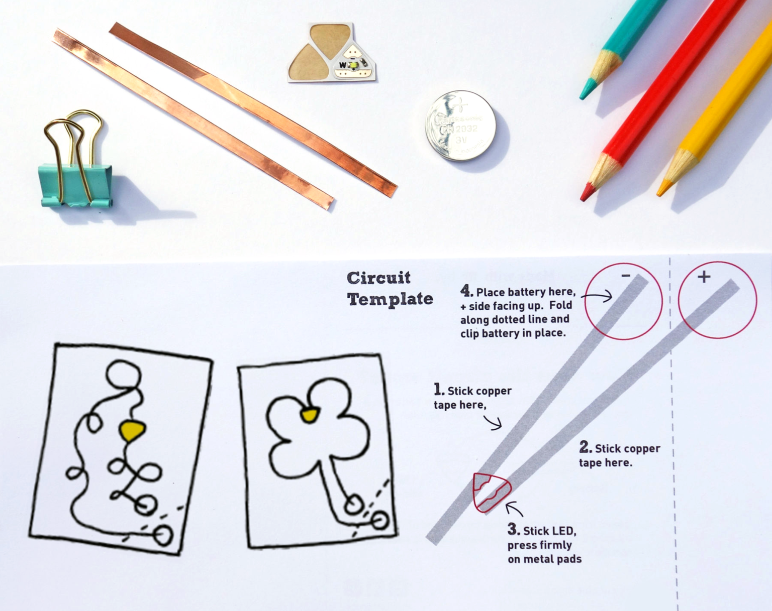 Your First Paper Circuit - Chibitronics