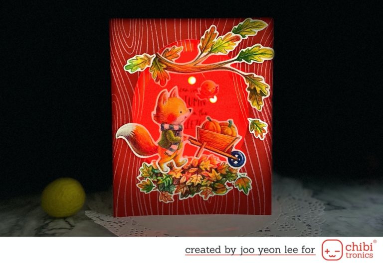 Shadow Box Light-up Card | Chibitronics