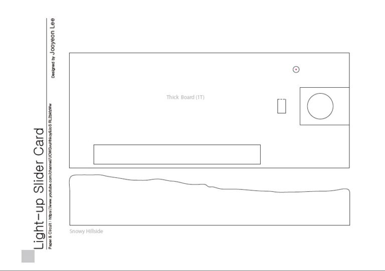 Slimline Slider Card | Chibitronics