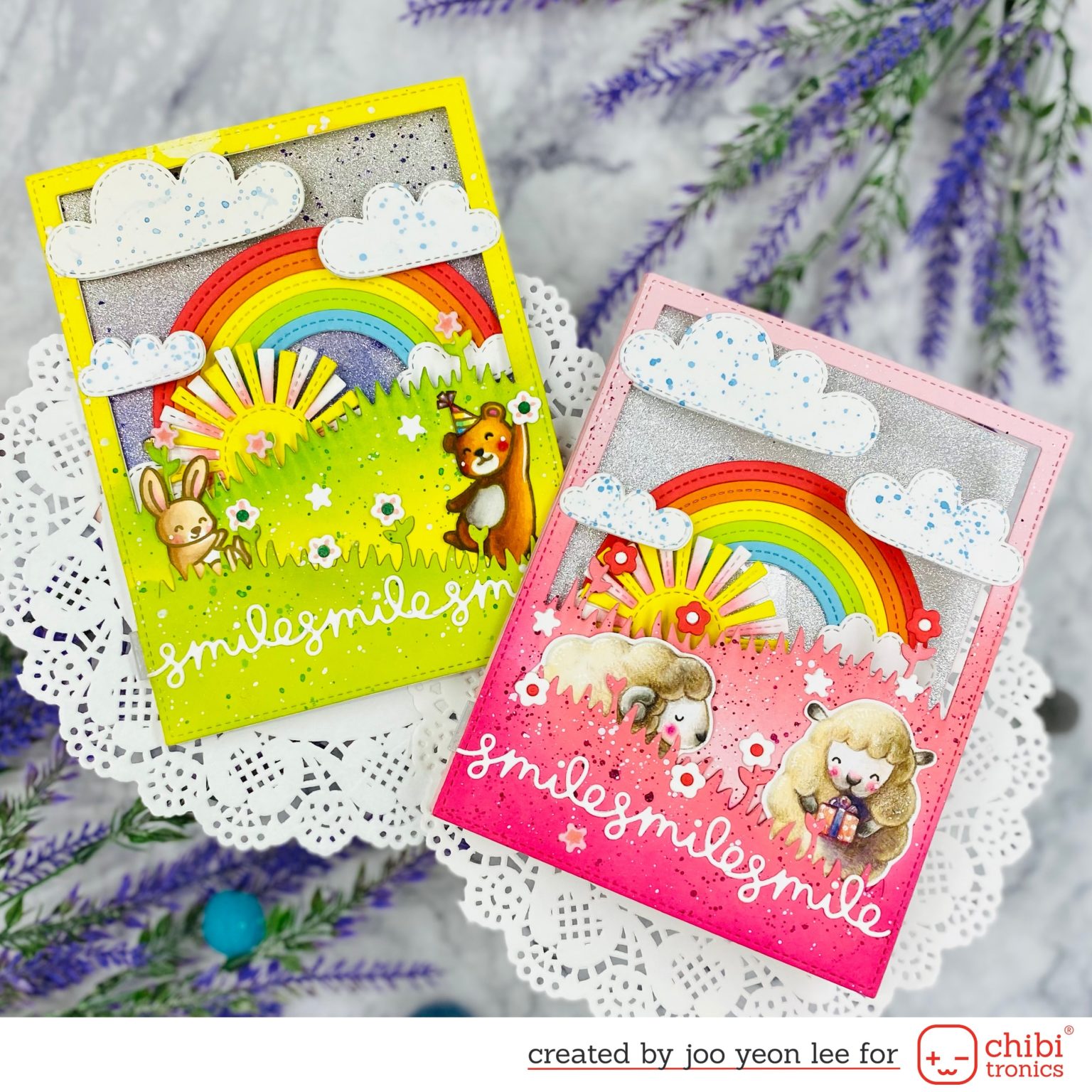 Spring Fields Swish Pop-up Card | Chibitronics