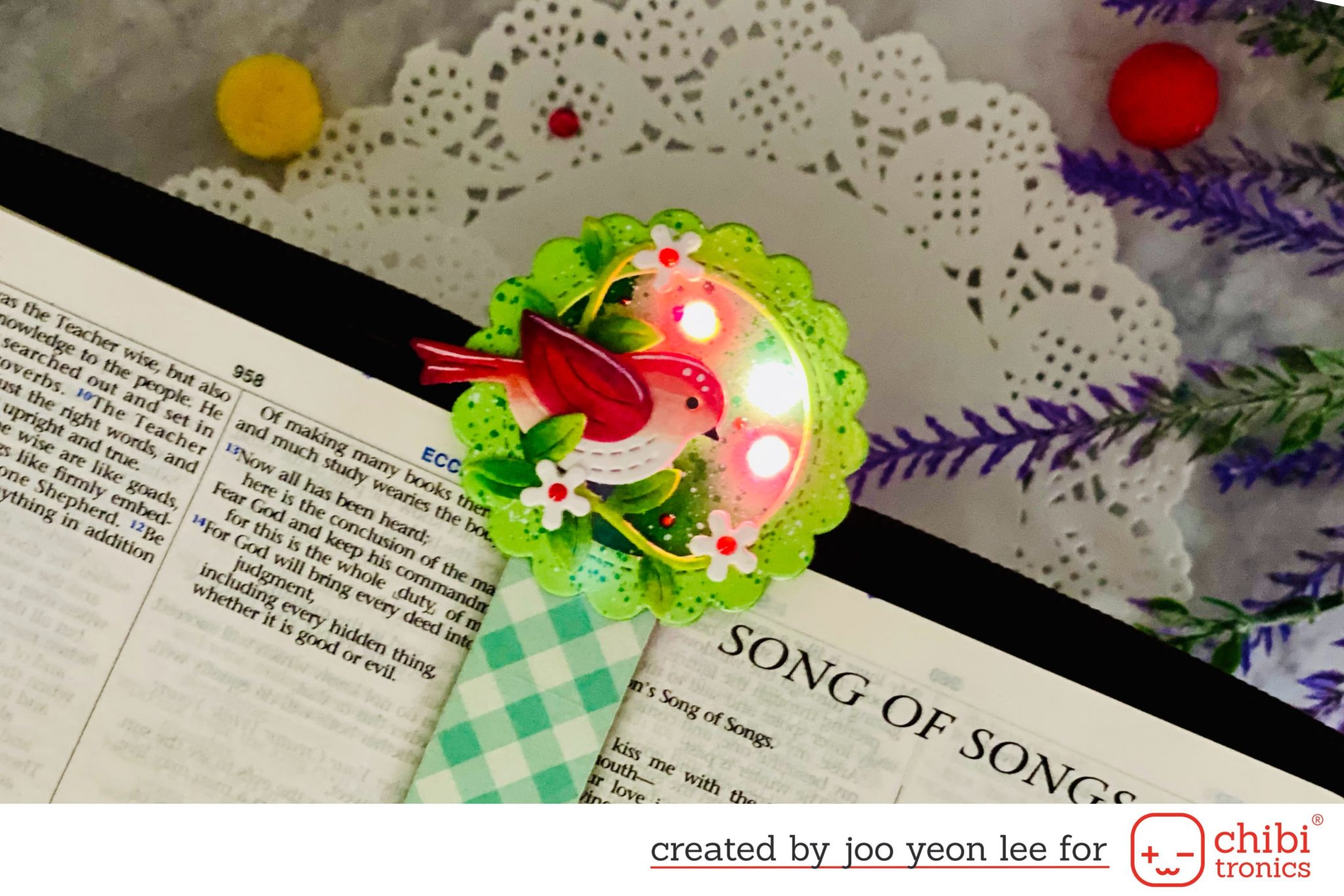 Light-up Bookmark | Chibitronics