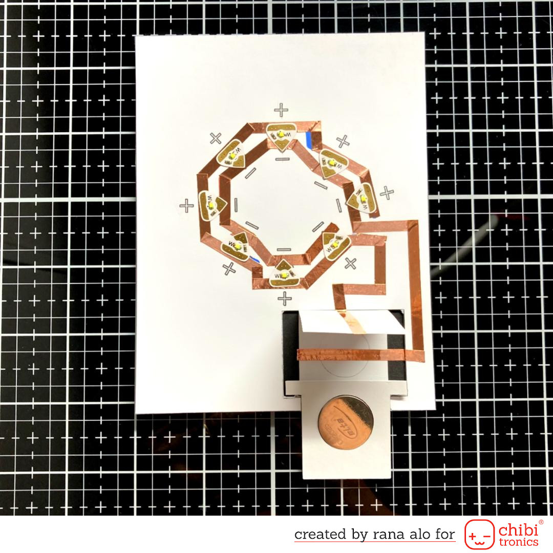 Light up shutter card | Chibitronics