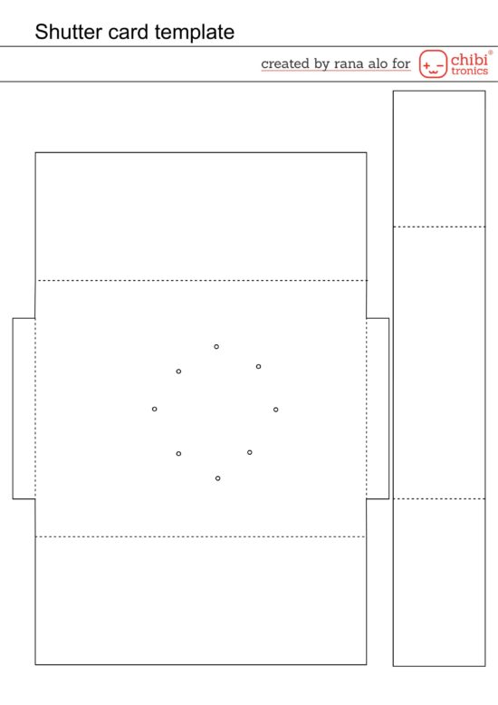 Light up shutter card | Chibitronics