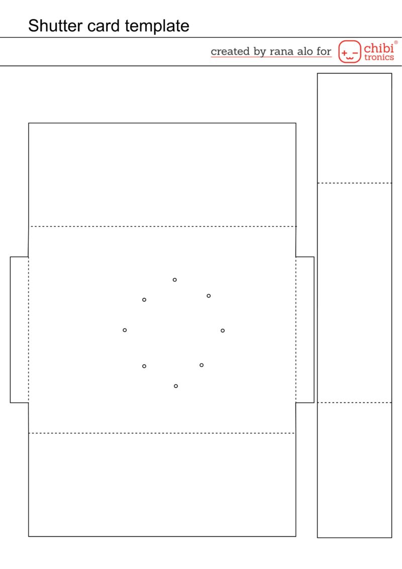 Light up shutter card | Chibitronics