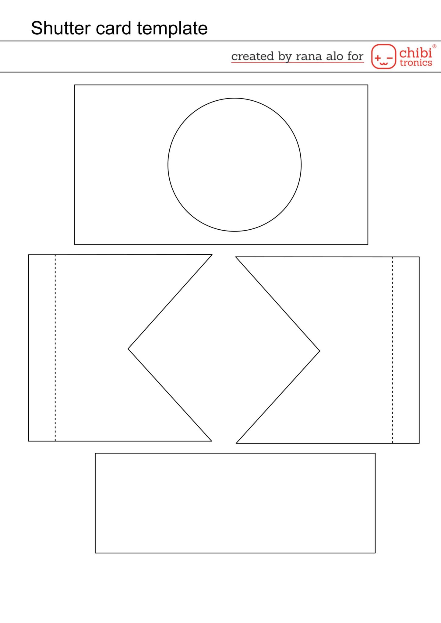 Light up shutter card | Chibitronics