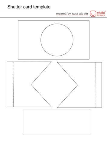 Light up shutter card | Chibitronics
