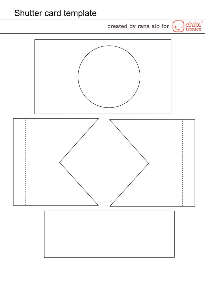 Light up shutter card | Chibitronics