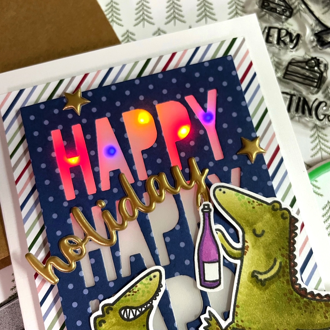 Holiday light up card | Chibitronics