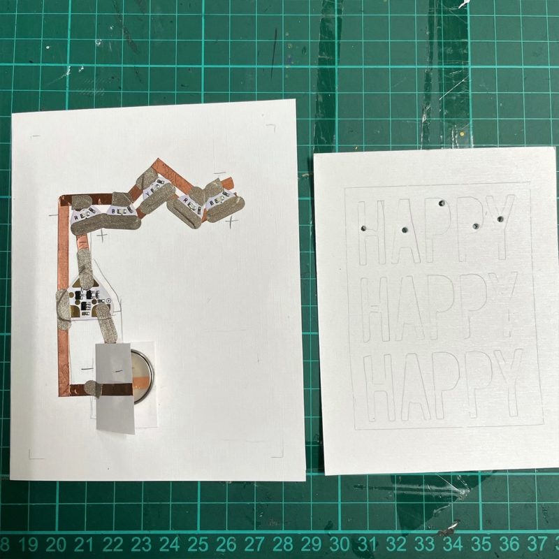 Holiday light up card | Chibitronics