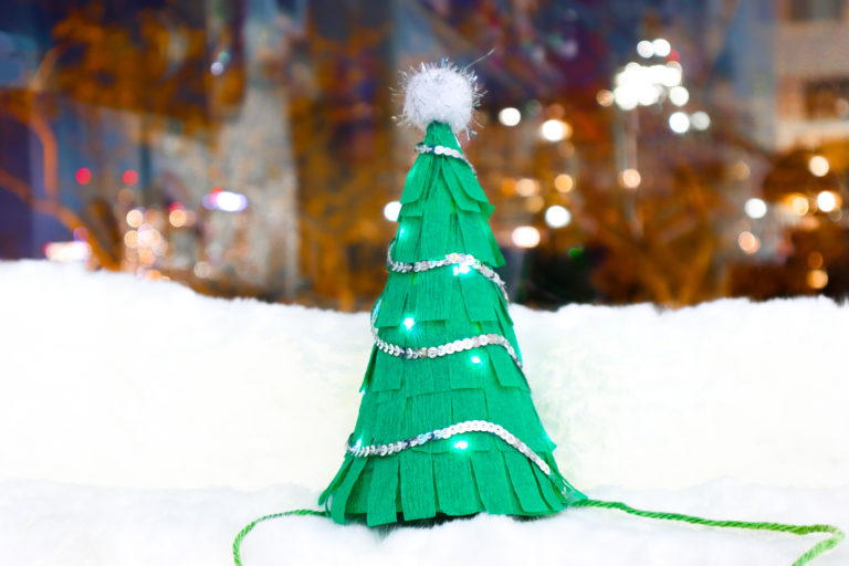 Festive Light-Up Tree Party Hats