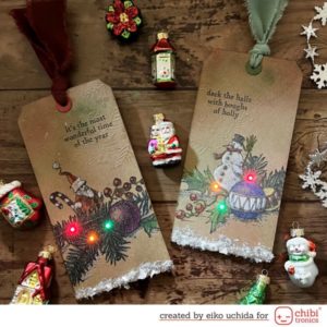 How to make light up Christmas tag. | Chibitronics