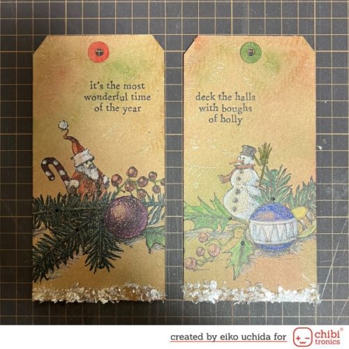 How to make light up Christmas tag. | Chibitronics