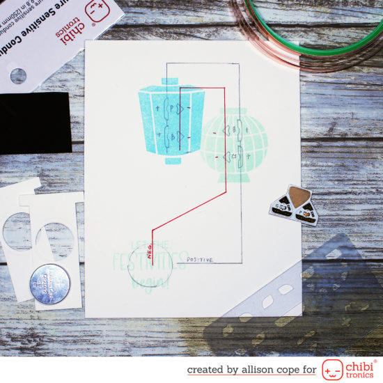 Simple Light Up Lanterns Using LED Light Stickers | Chibitronics