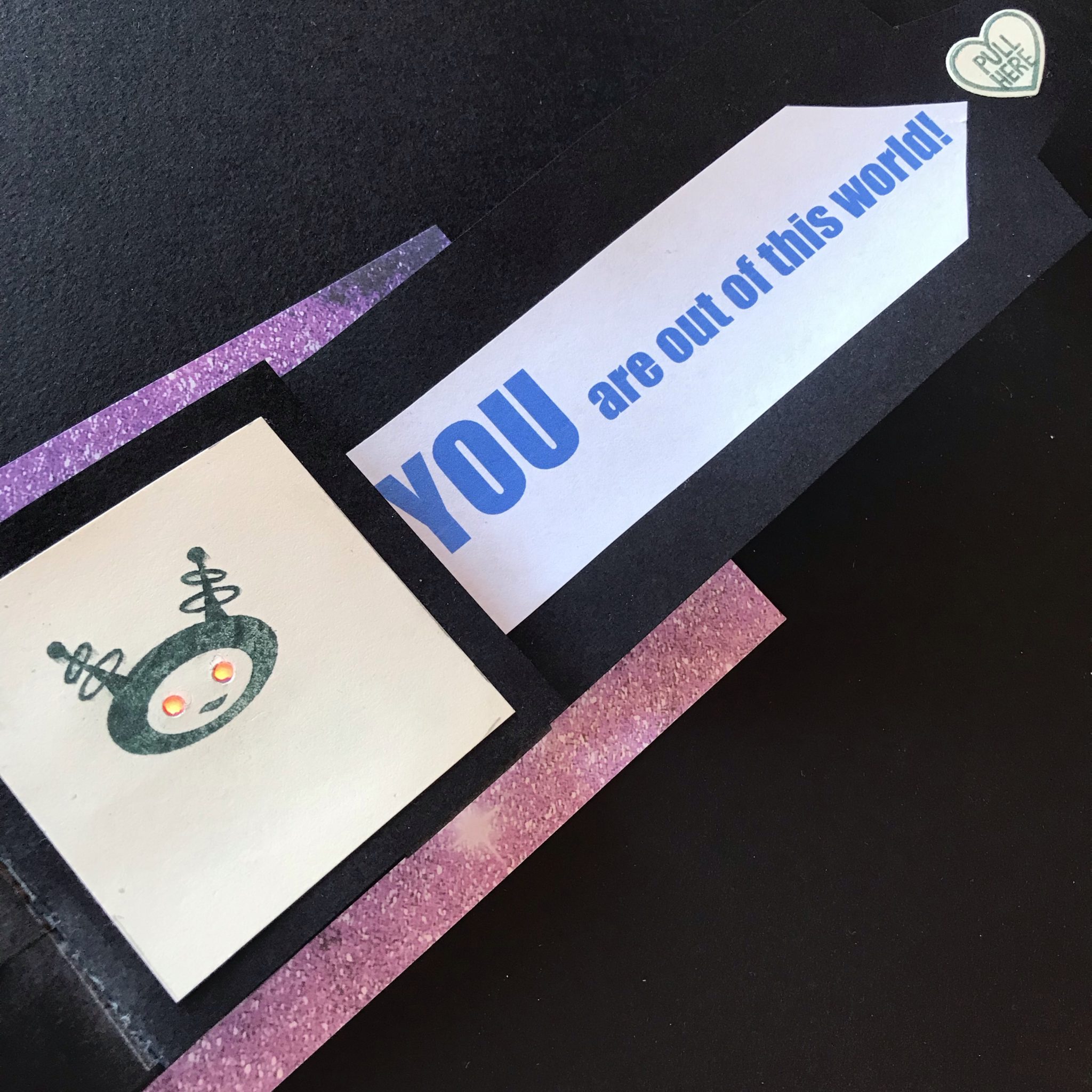 Light Up Waterfall Card: Pull Tab Slider | Chibitronics