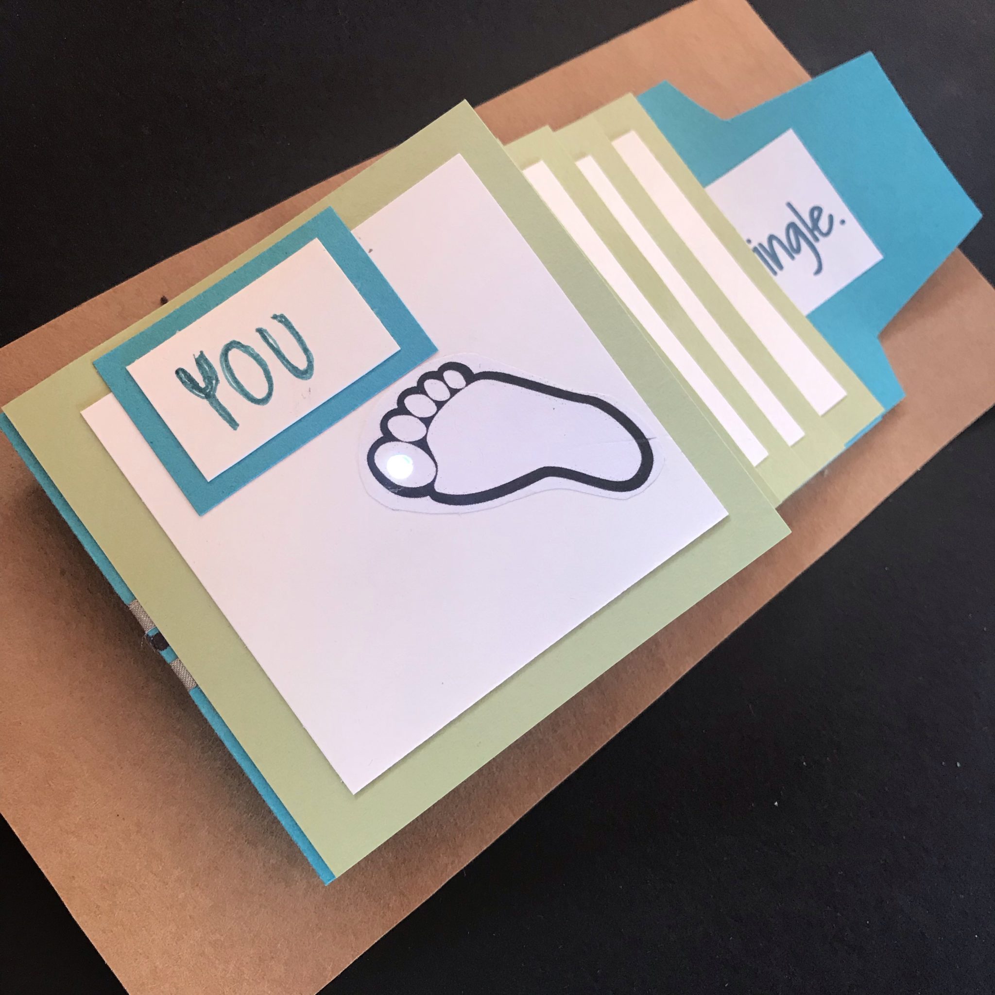 Light Up Waterfall Card: Pull Tab Slider | Chibitronics