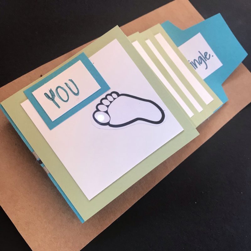 Light Up Waterfall Card: Pull Tab Slider | Chibitronics