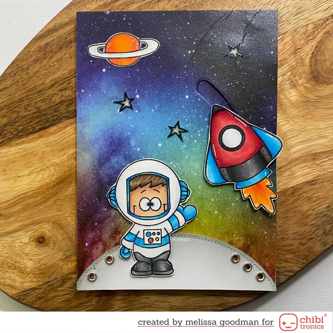Blast off using Chibitronics LED Stickers | Chibitronics