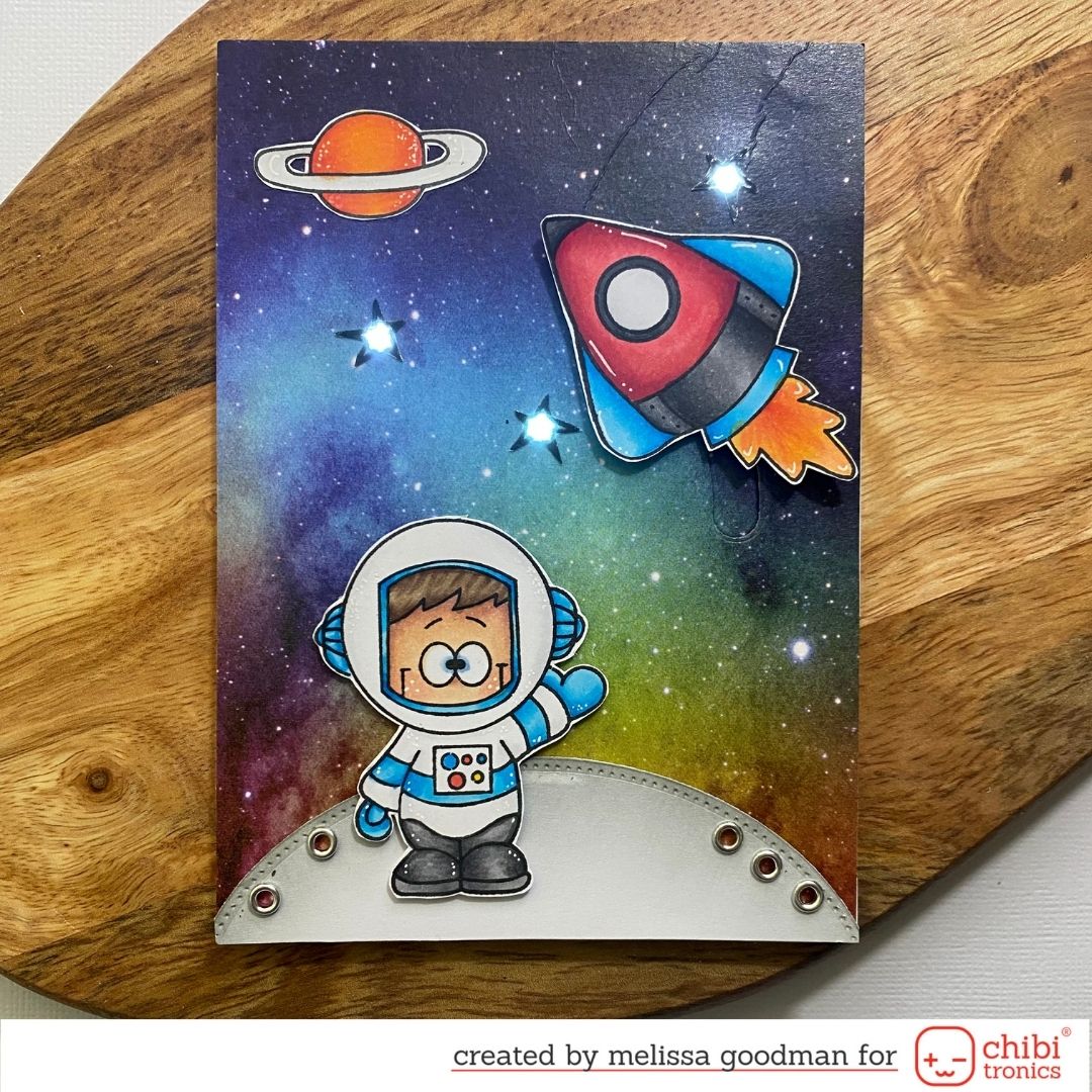 Blast off using Chibitronics LED Stickers | Chibitronics
