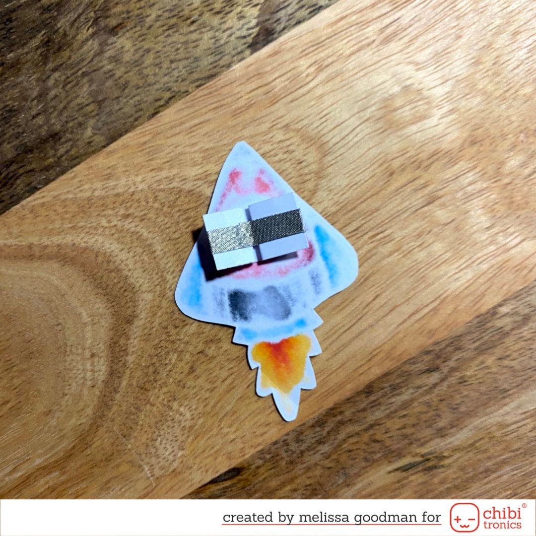 Blast off using Chibitronics LED Stickers | Chibitronics