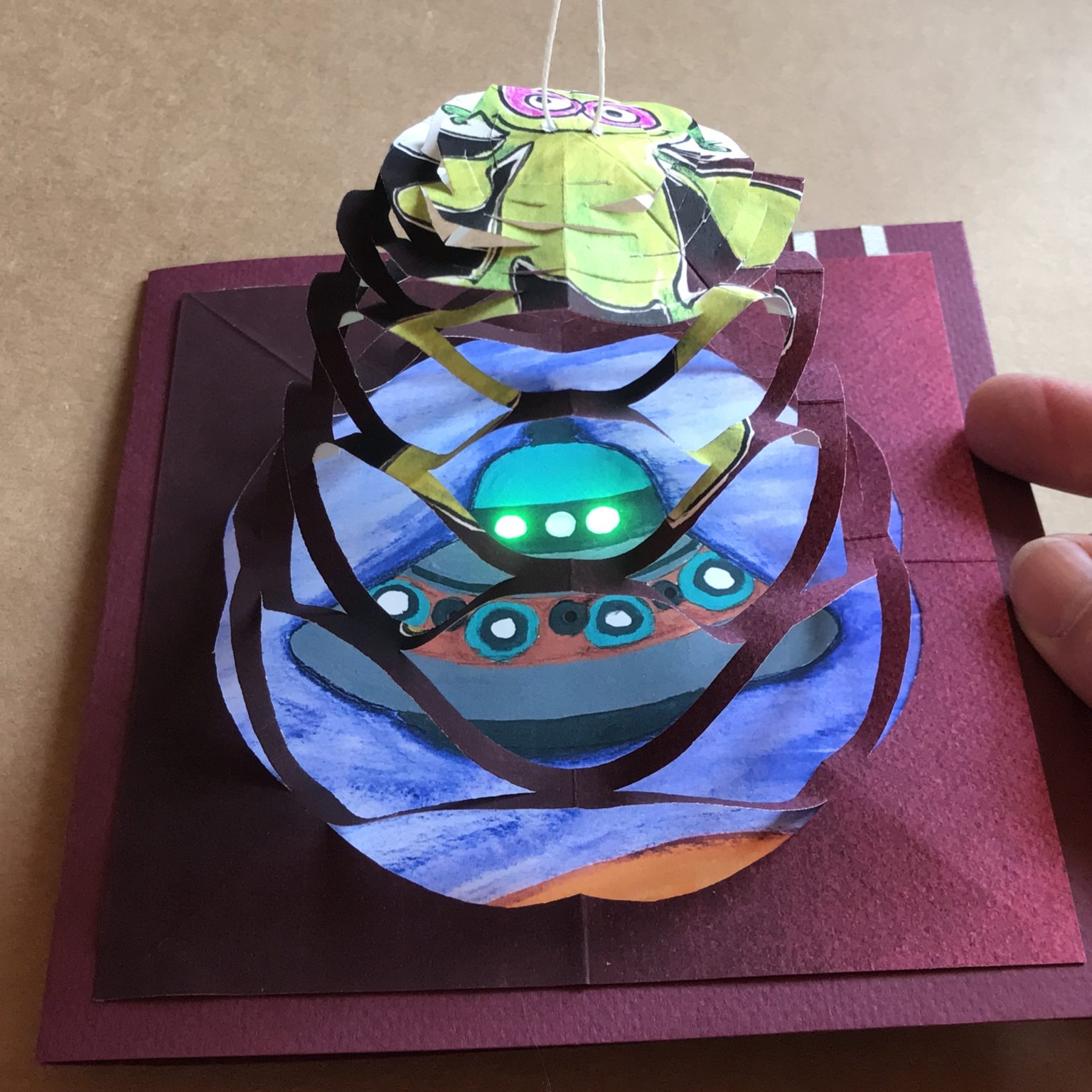 Lift to Light: An Electrified Cobweb Card | Chibitronics