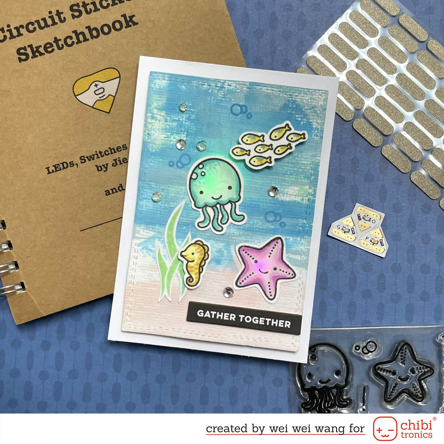 Gather Together Light Up Card | Chibitronics