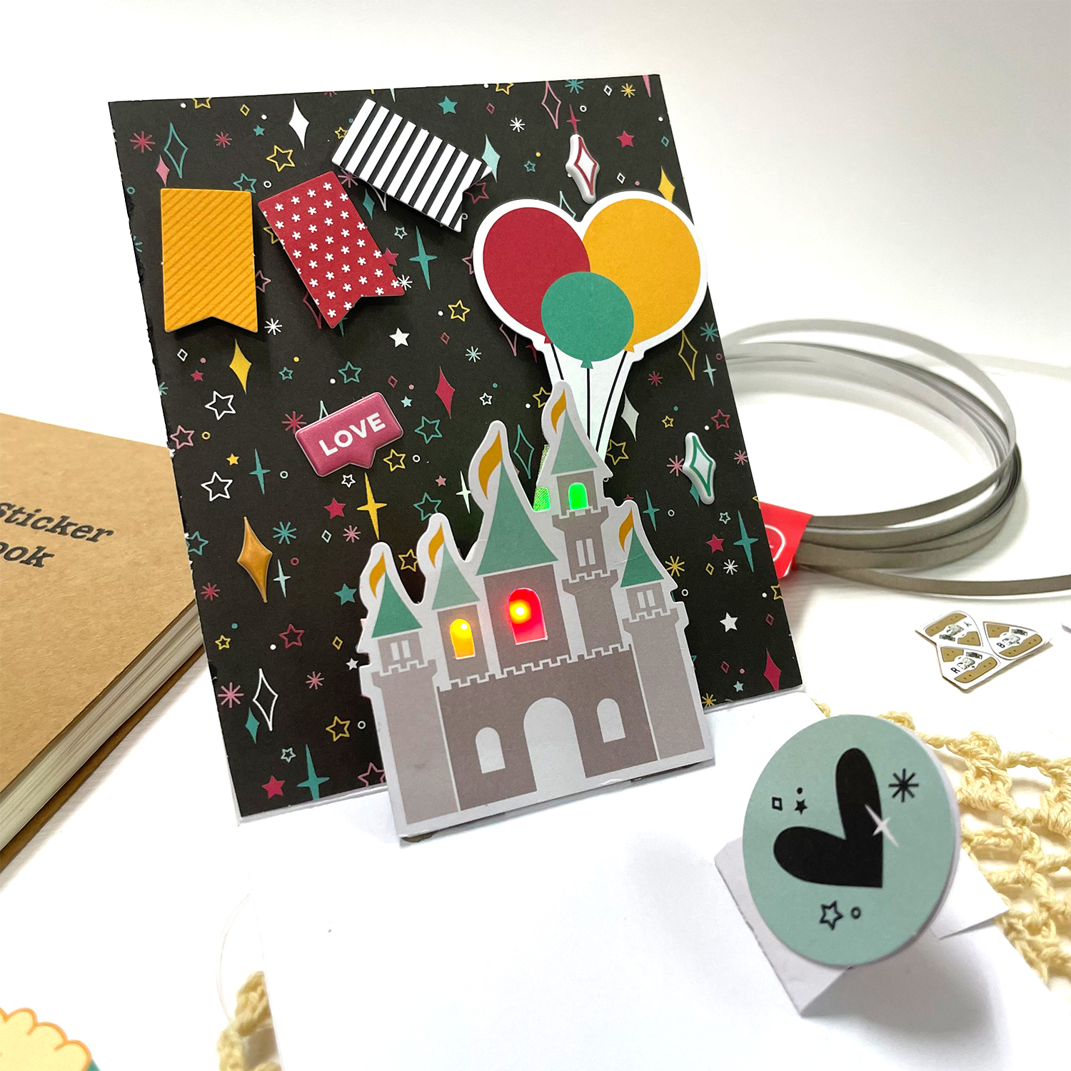 Light Up Disney Castle Card | Chibitronics