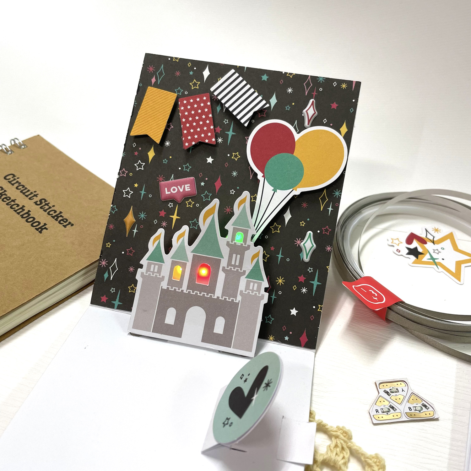 Light Up Disney Castle Card | Chibitronics