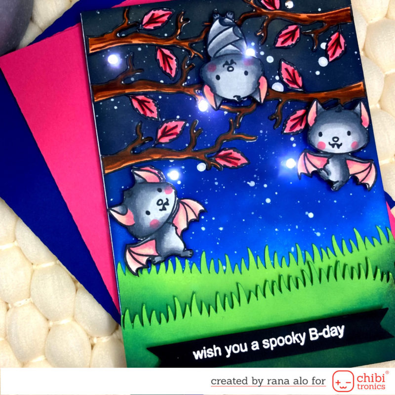 Light up Halloween card with Chibitronics and Magengo designs ...