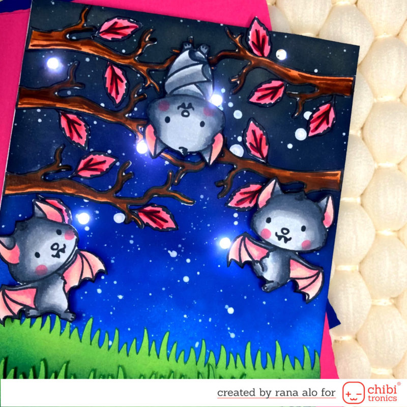 Light up Halloween card with Chibitronics and Magengo designs ...