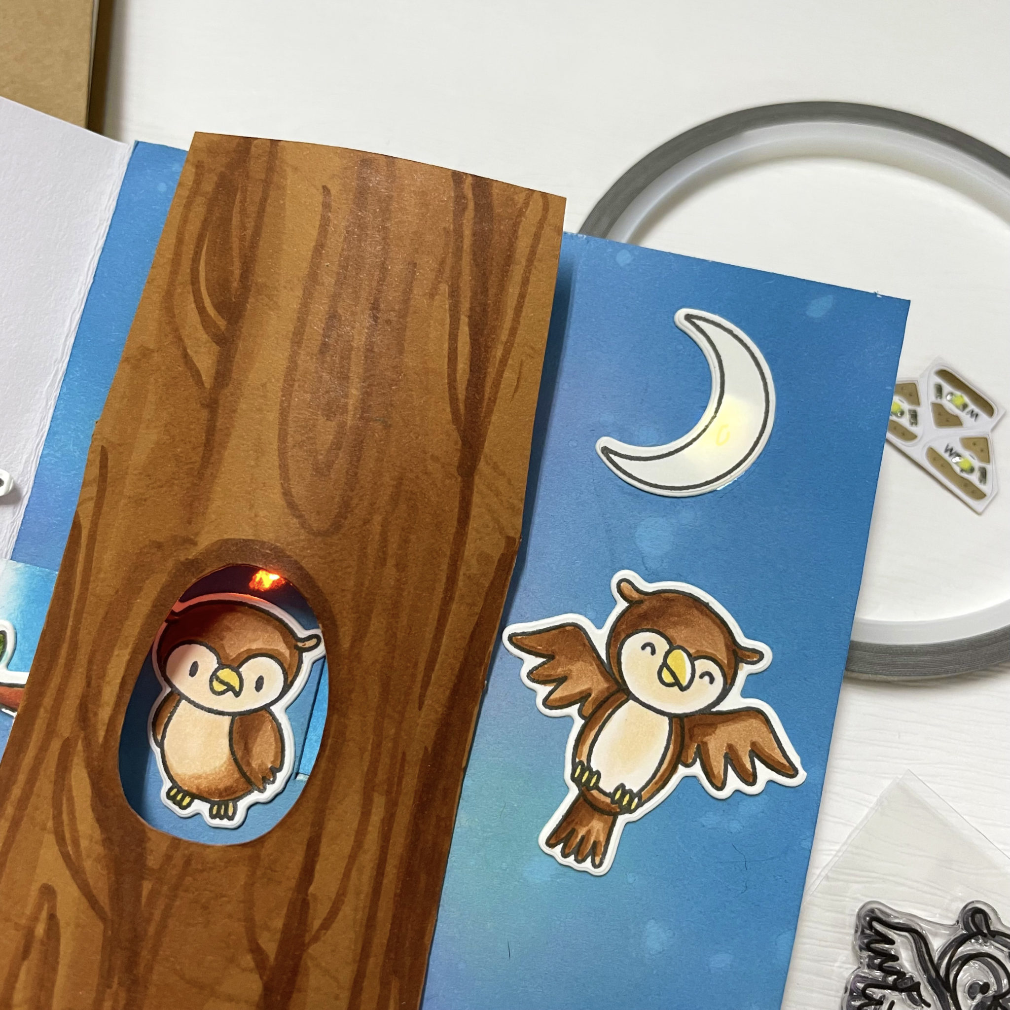 Night Owls Light Up Card | Chibitronics