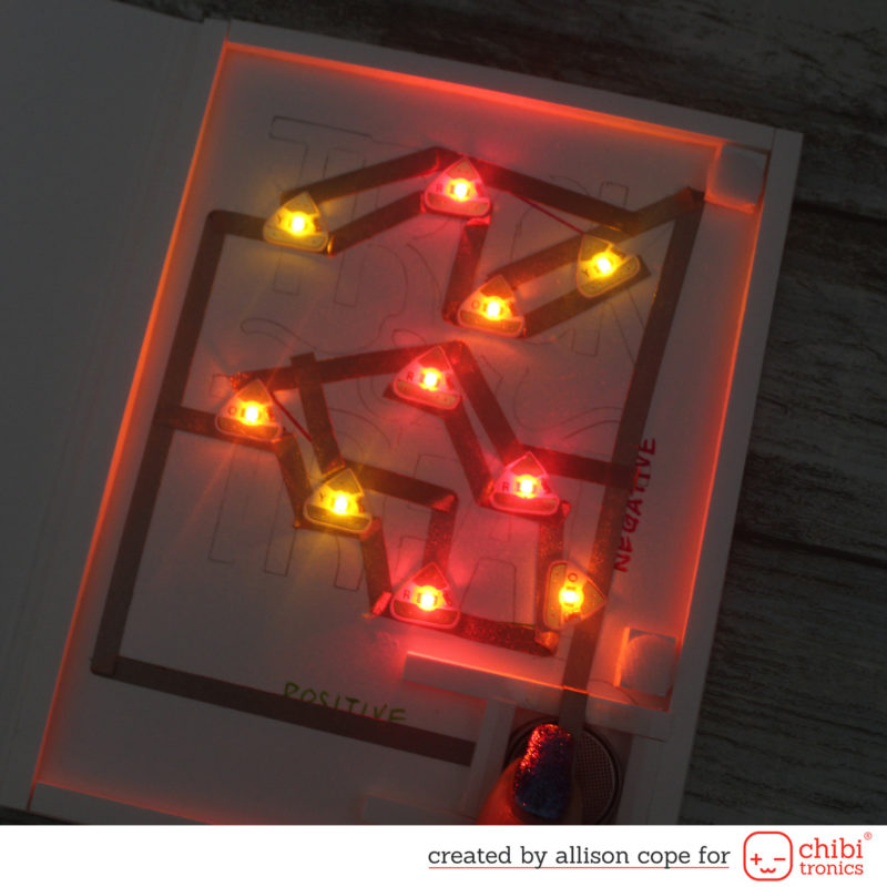 Light Up Trick or Treat Card Creation | Chibitronics