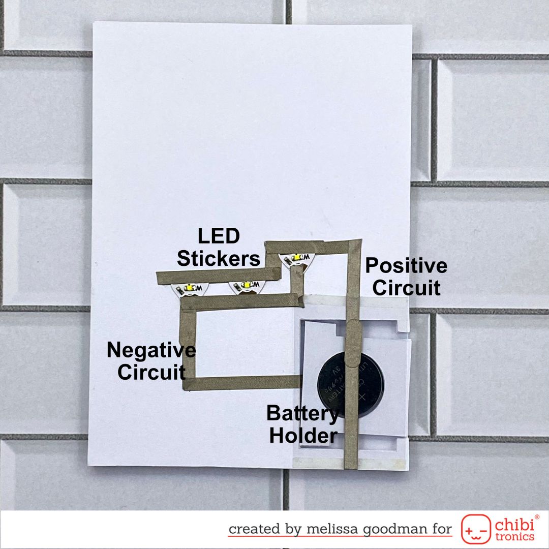 Light up space ship with Chibitronics LED Stickers | Chibitronics