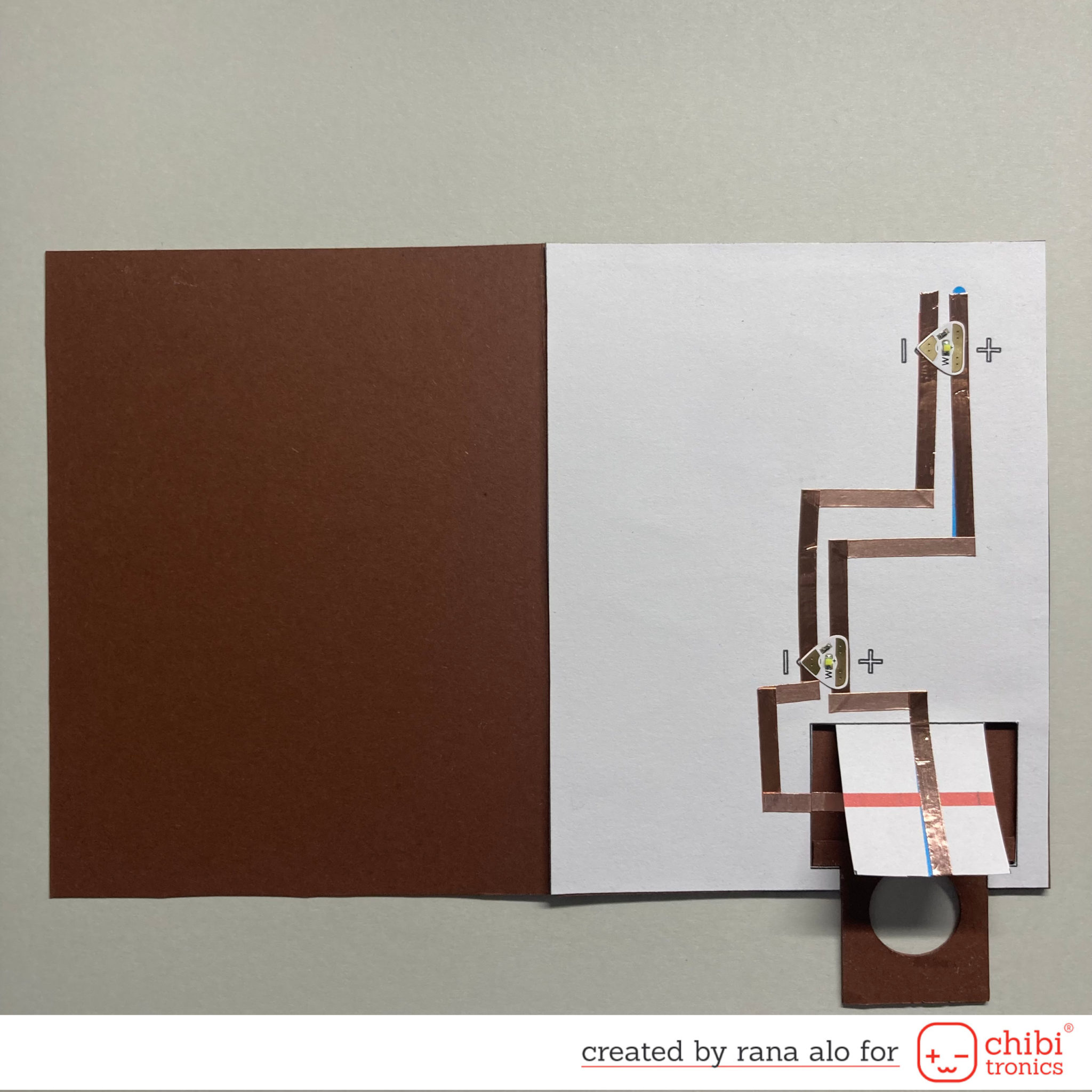 Happy mail light up card with Magengo Designs | Chibitronics