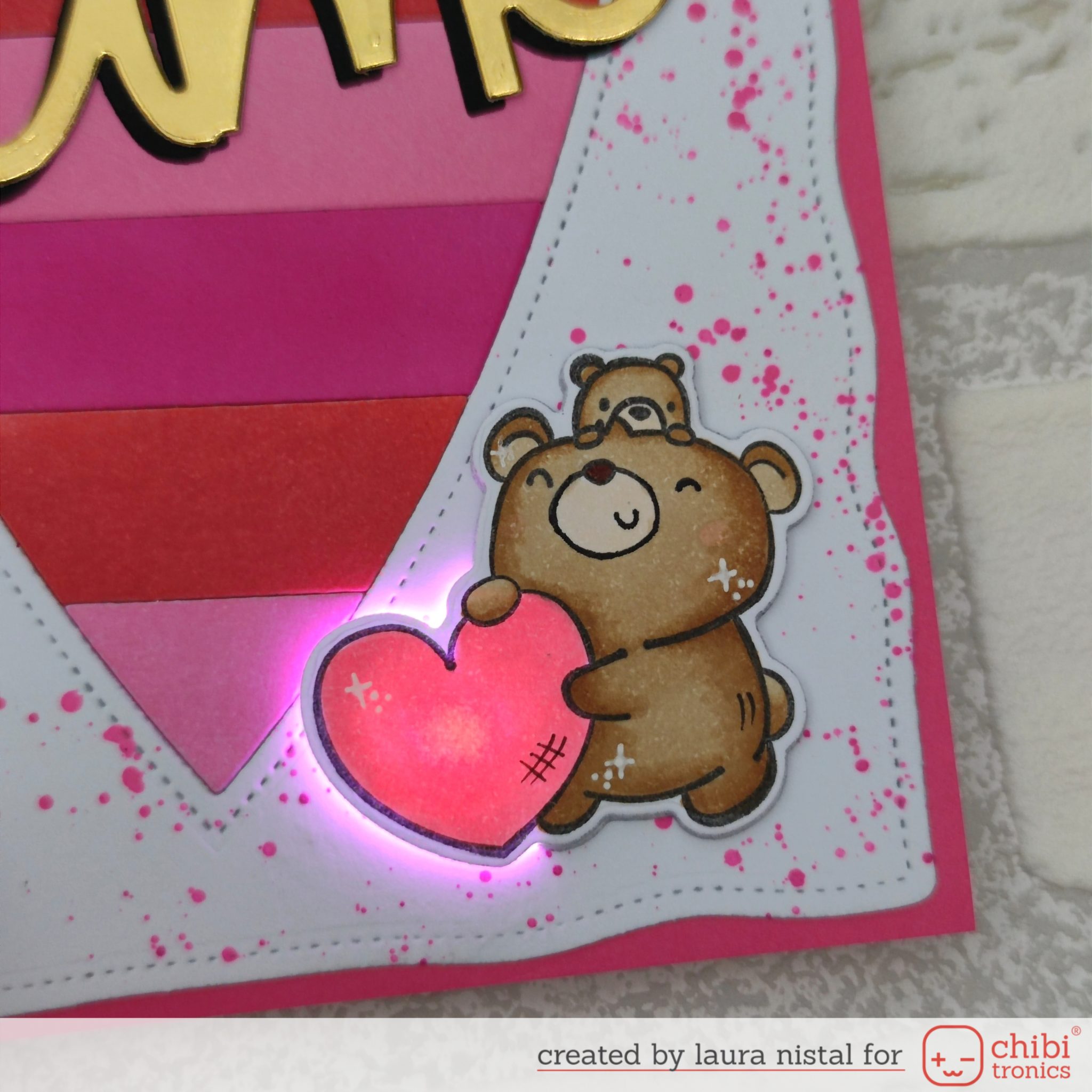 San Valentine’s card with Chibitronics LED Stickers | Chibitronics