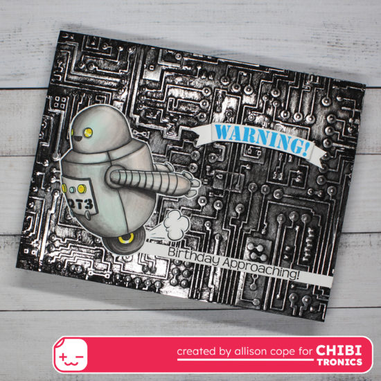 Blinking Robot Birthday featuring the Blink Craft Effects Sticker ...