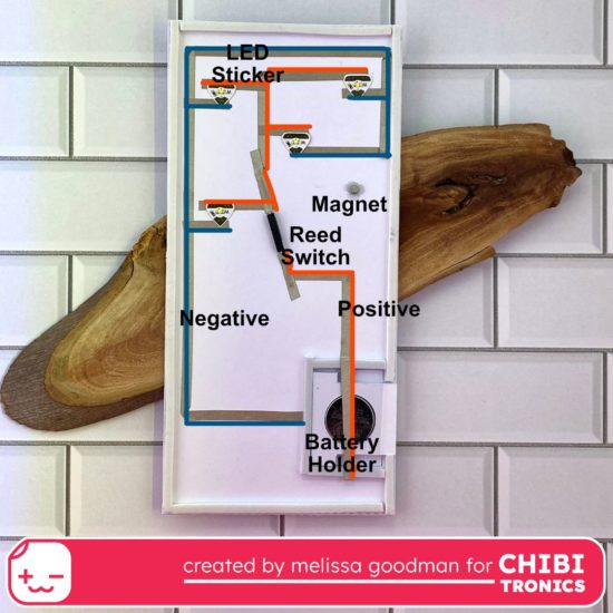 Light up stars using Chibitronics LED Stickers and a Reed Switch ...