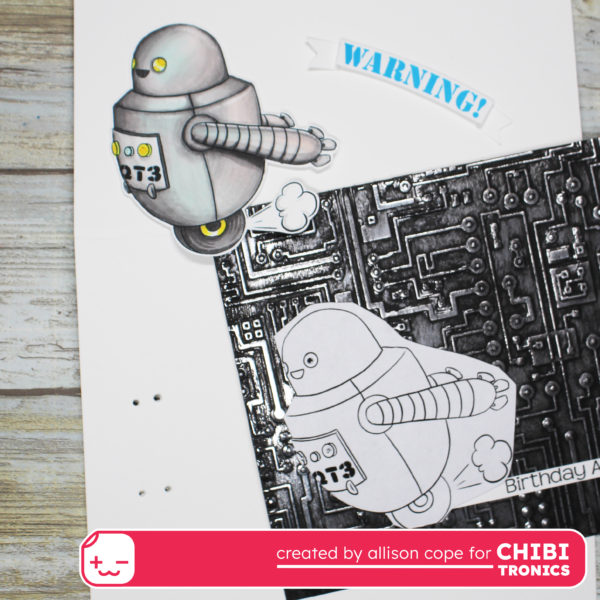 Blinking Robot Birthday featuring the Blink Craft Effects Sticker ...