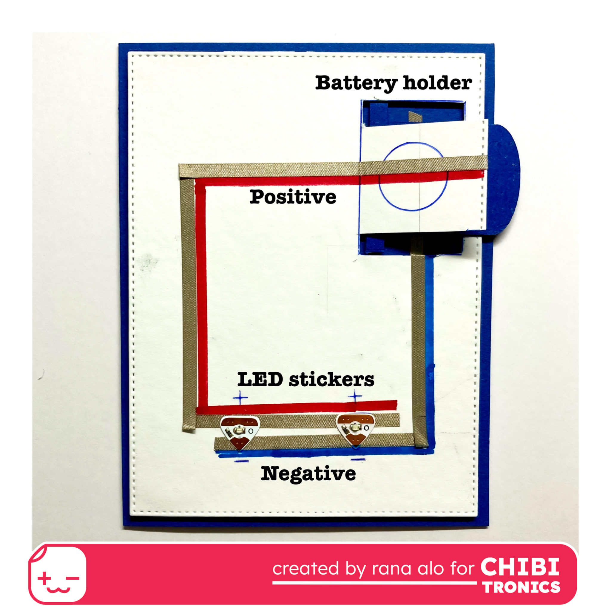 Chibitronics light card with Magengo Designs | Chibitronics