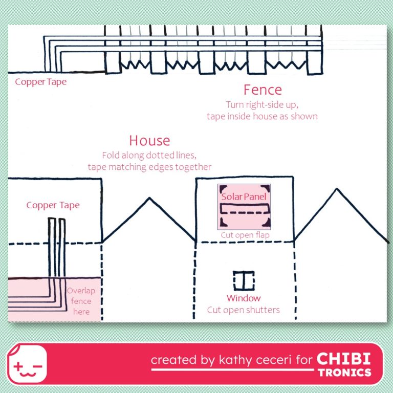 Make a Solar-Powered Model House with Chibitronics Circuit LED Stickers ...