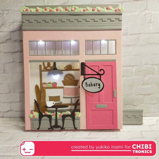 Pop-Up Shop Card with LED sticker lights | Chibitronics