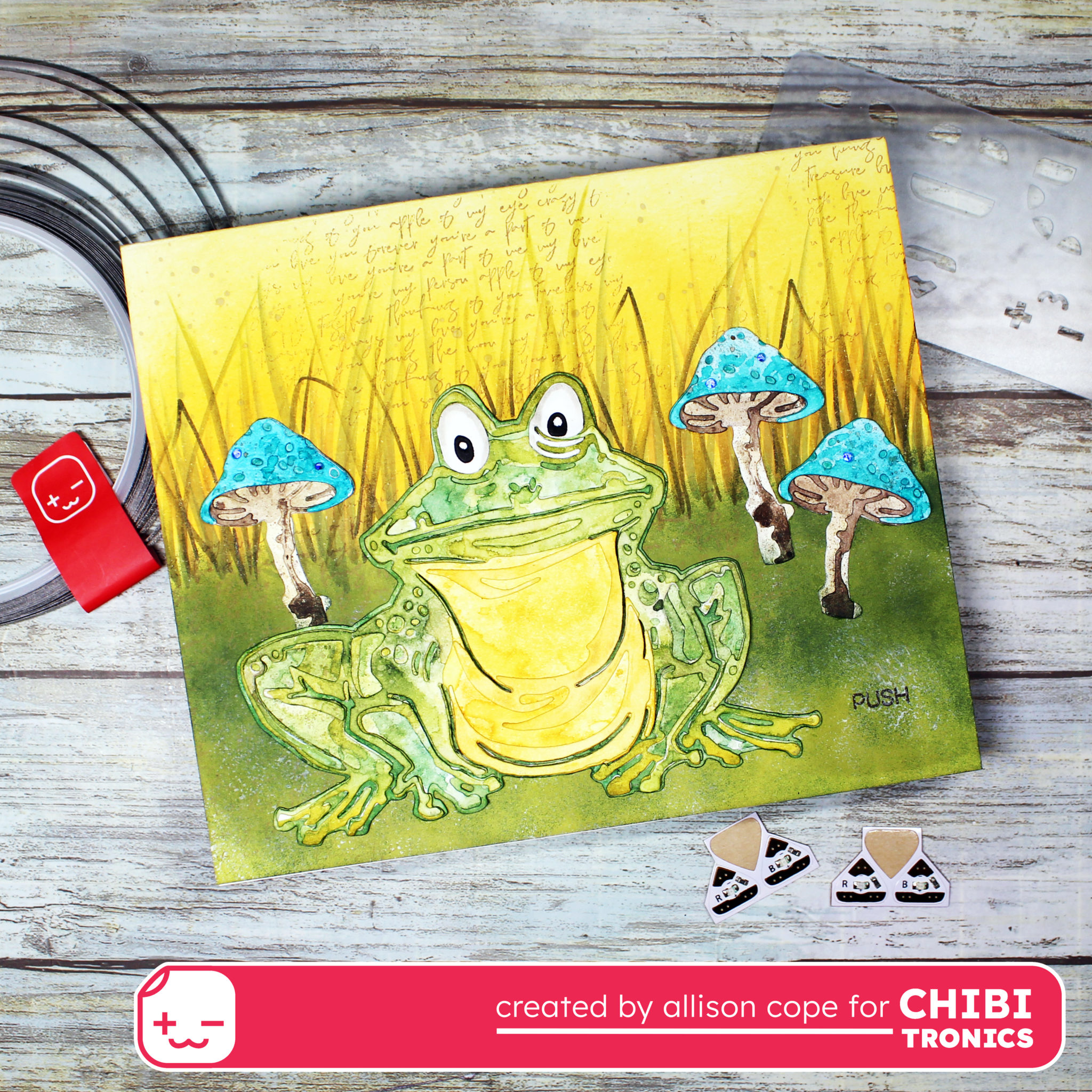 A Ribbit-ing Scene with Light Up Toadstools | Chibitronics