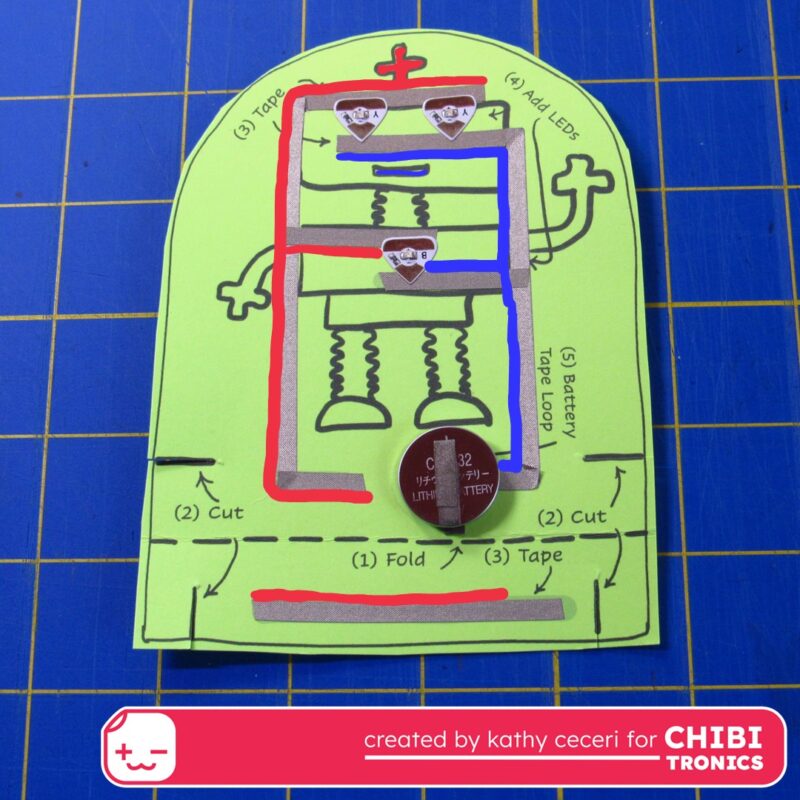 Make a Robot Badge with Chibitronics LED Stickers | Chibitronics