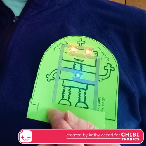 Make a Robot Badge with Chibitronics LED Stickers | Chibitronics