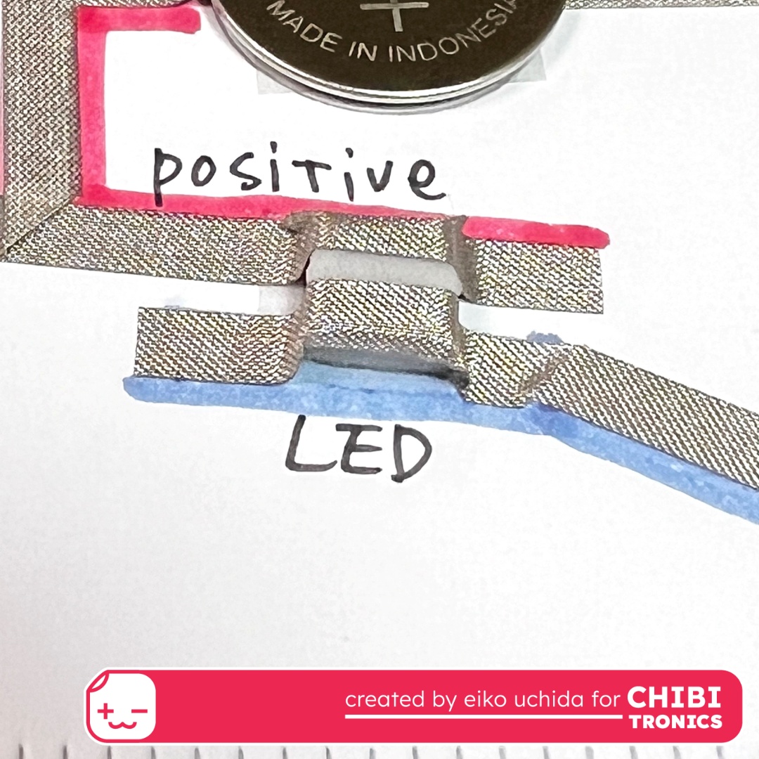 How to make light up hibiscus card. | Chibitronics