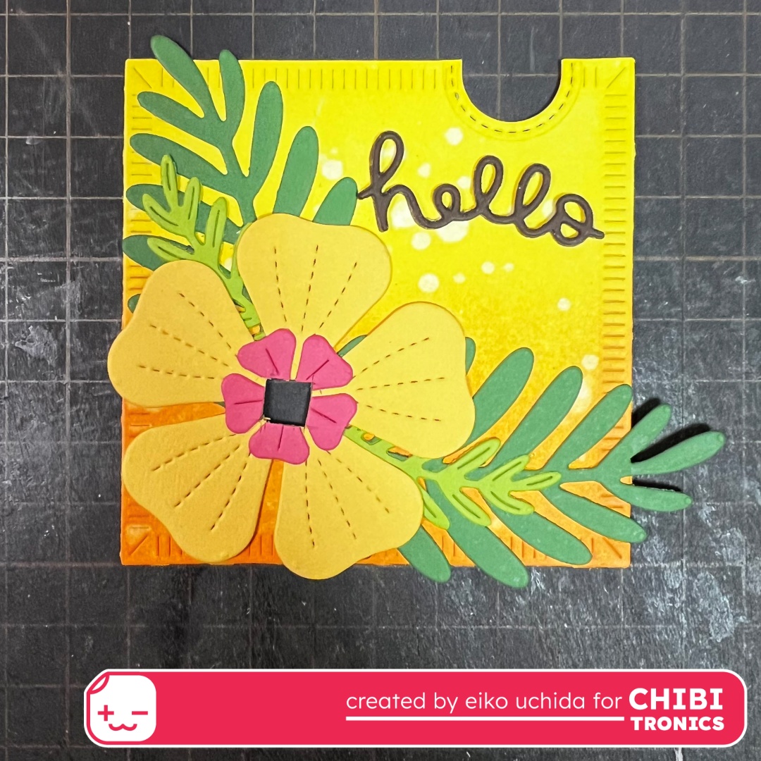 How to make light up hibiscus card. | Chibitronics