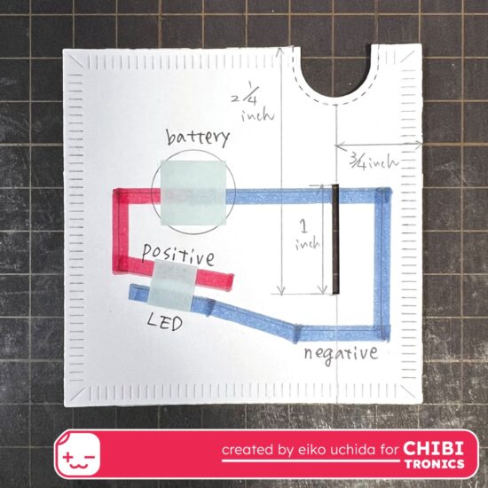 How to make light up hibiscus card. | Chibitronics