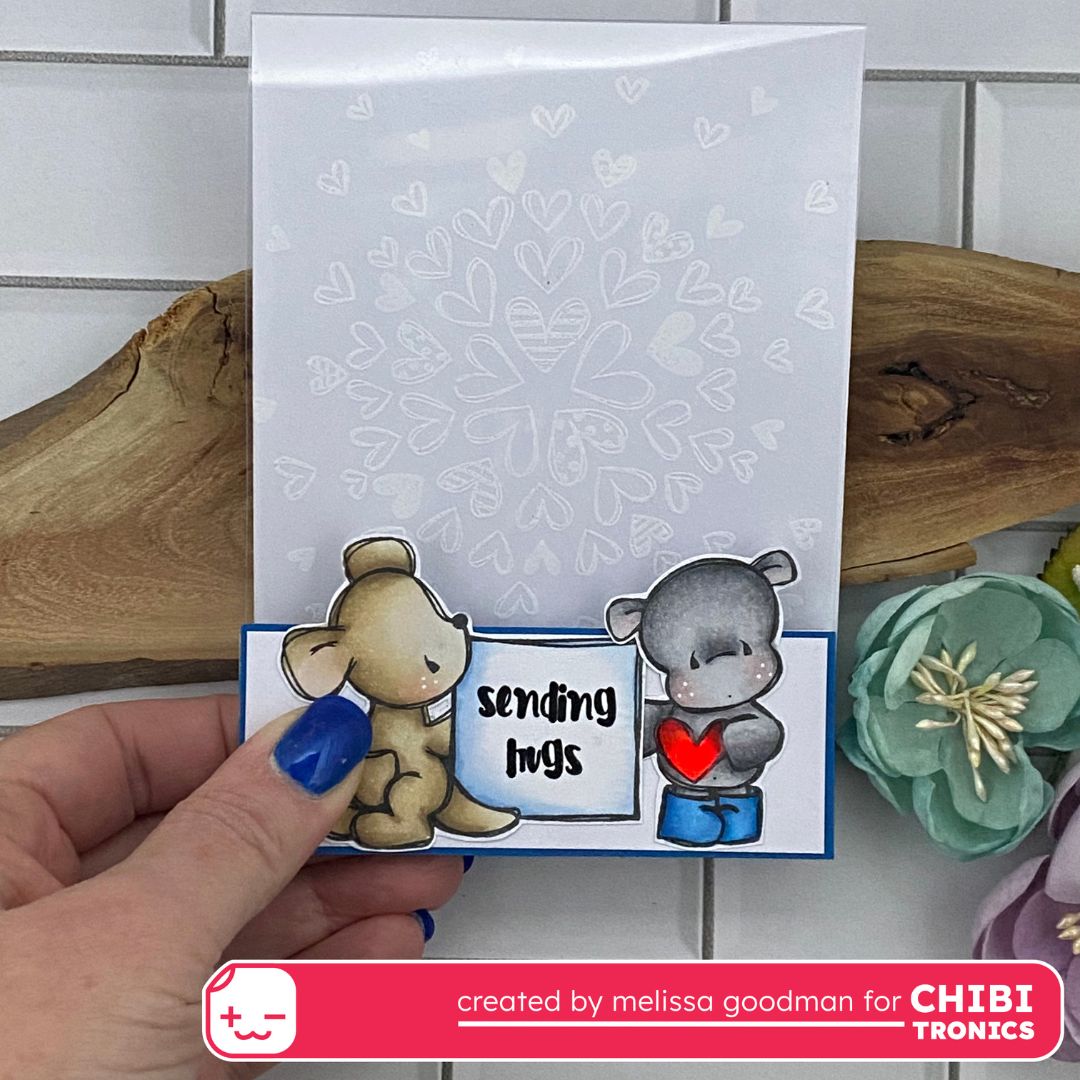 Light up card with Animated LED Stickers and Tracey Hey Stamps ...